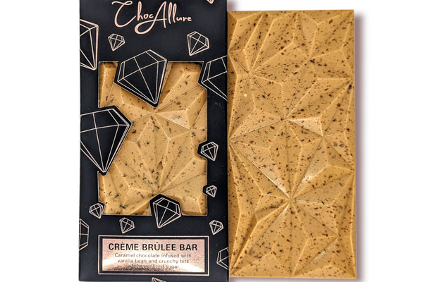 Crème Brûlée Chocolate Bar - ChocAllure
